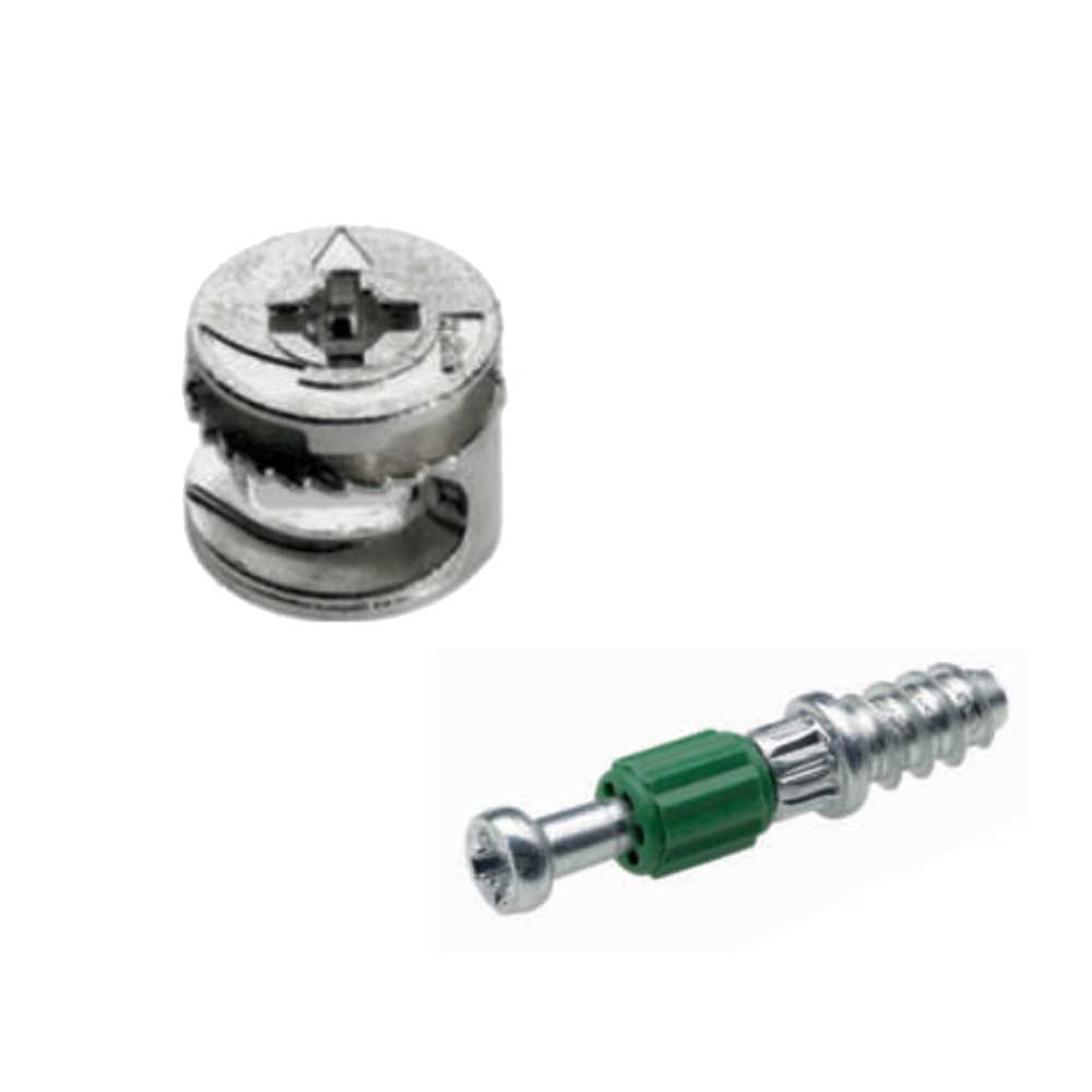 TAMBOR MINIFIX 15MM + PARAF. TWISTER (25UND) - BFER - Marceneiro Expresso